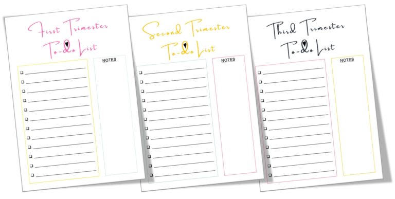7 Free Printables For A More Organized Pregnancy Damn Good Mom