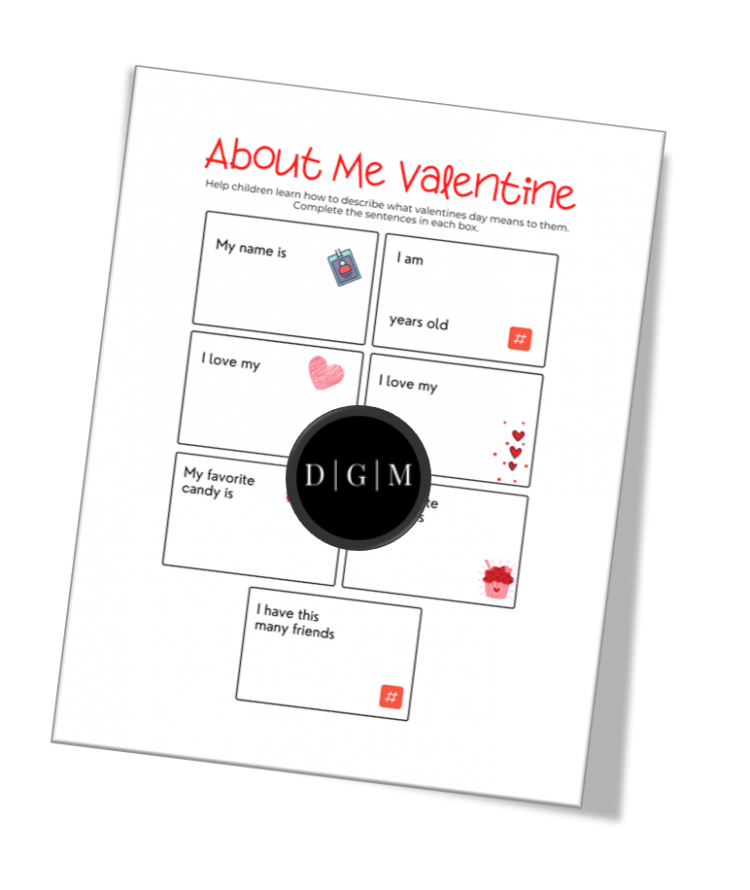 Valentine's Day Printables for Early Learners - Damn Good Mom