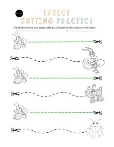 13+ Cheerful Cutting Practice Pages | Pre-Writing Activities - Damn ...
